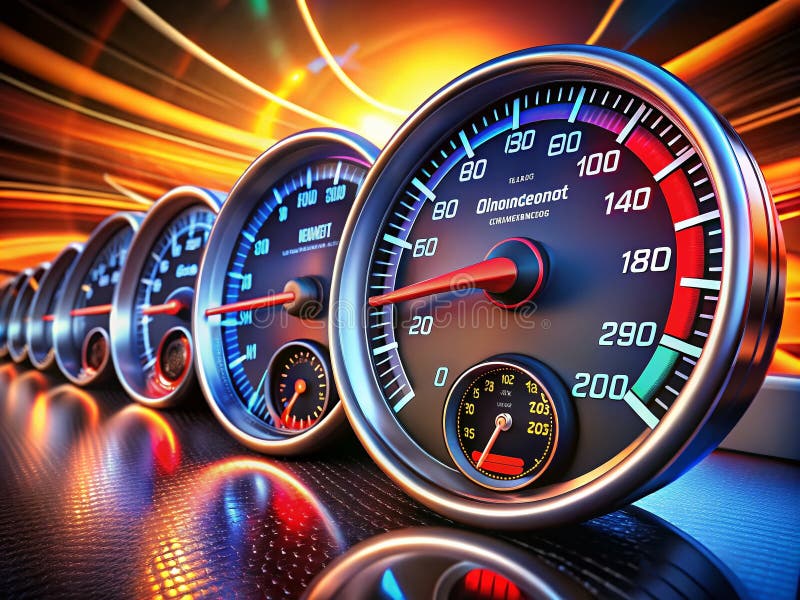 Visualizing Performance Metrics Dynamic Speedometers and Percentage ...