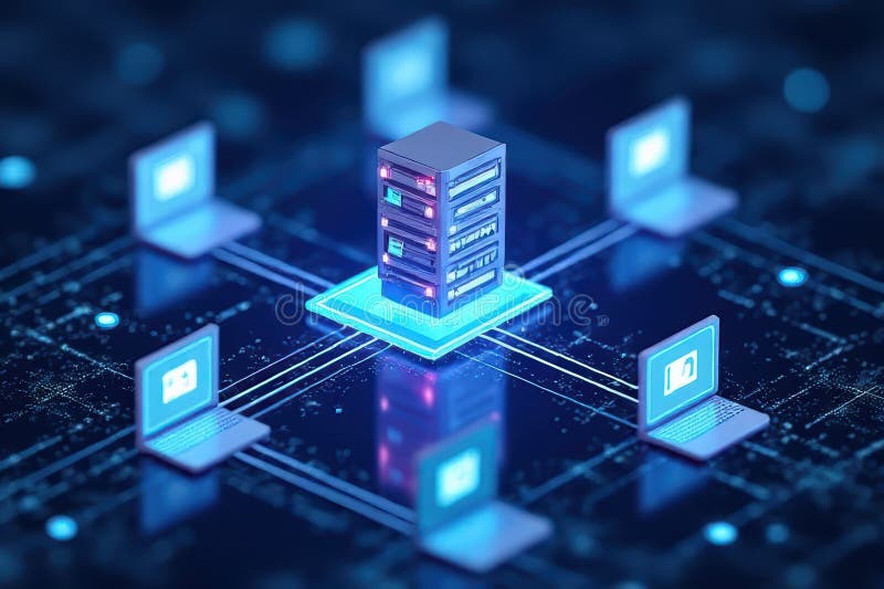 Visualizing Proxy Server Insights Stock Illustration - Illustration of ...