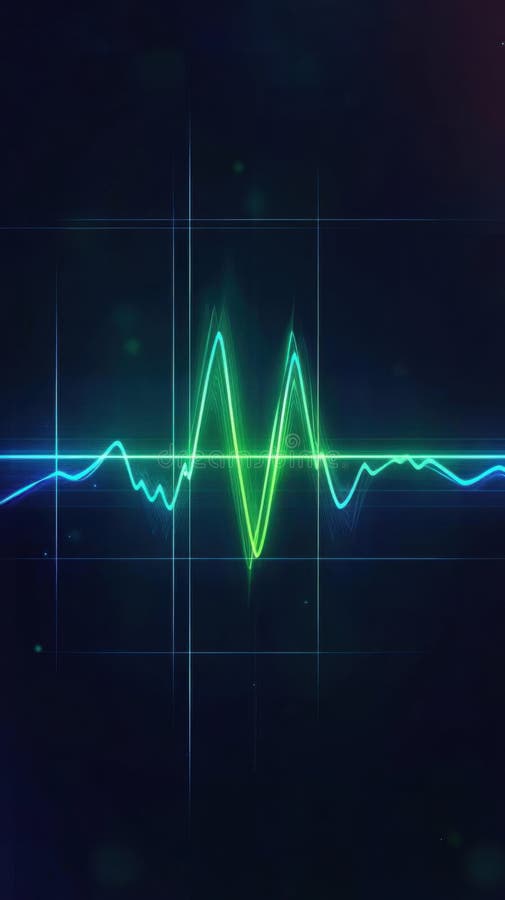 Visualizing Rhythmic Waves, Abstract Motion Graphics, Energy Flow, Neon ...