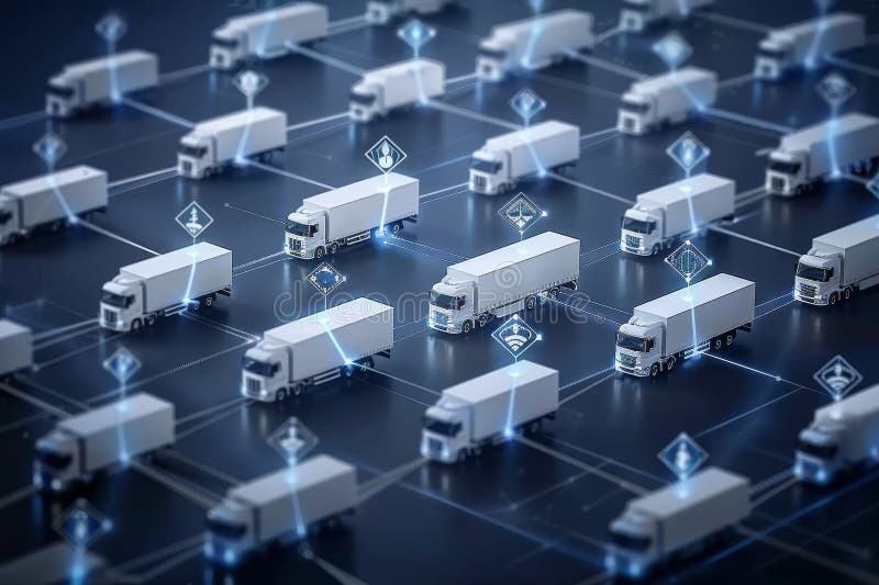 Visualizing a Smart Fleet Management System with Connected Trucks on a ...