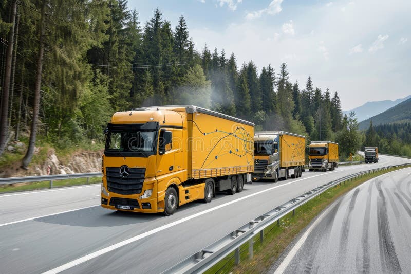 Visualizing a Smart Fleet Management System with Interconnected Trucks ...
