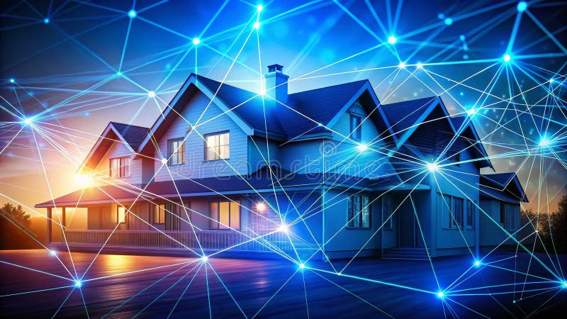 Visualizing the Smart Home Network a Wireframe Depiction of Seamless ...