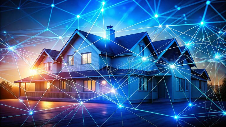 Visualizing the Smart Home Network a Wireframe Depiction of Seamless ...