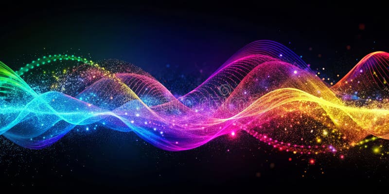 Visualizing Sound Waves Abstract Particle Flow Design Illustrates Audio ...