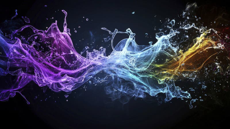 Visualizing Sound Waves Colorful Liquid Dynamics Abstract Studio ...