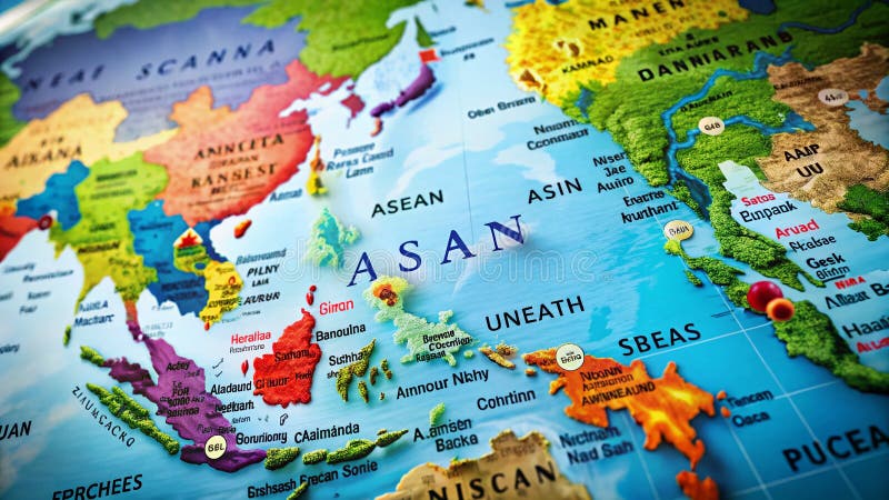 Visualizing the Southeast Asian Region a Detailed Map of ASEAN ...