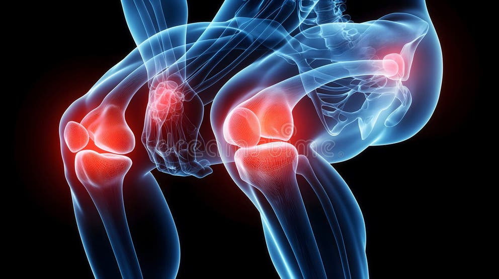 Visualizing Spinal Pain and Inflammation Stock Illustration ...