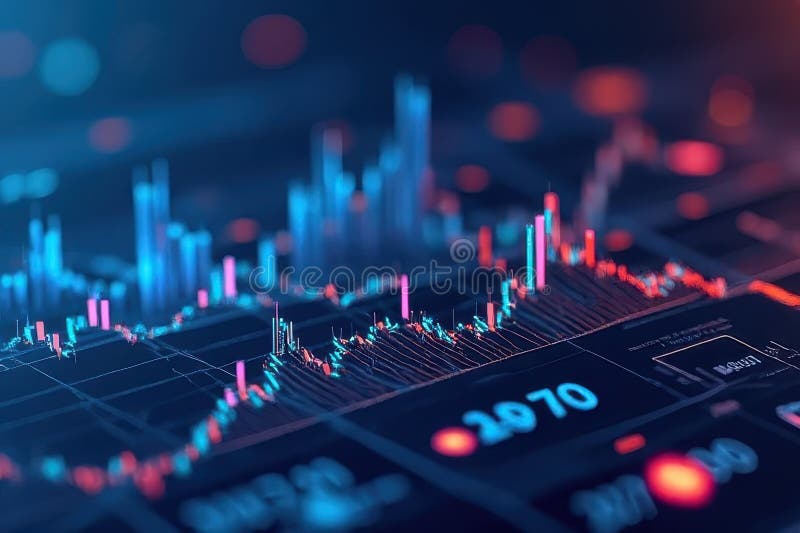 Visualizing Stock Market Insights: Using Data To Predict Financial Patterns Stock Illustration ...