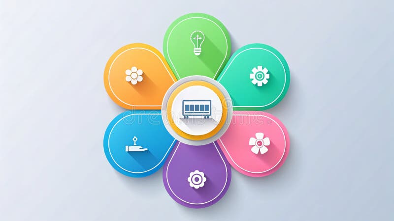 Visualizing Supply Chain Efficiency a FlatStyle Infographic with 5 Key ...