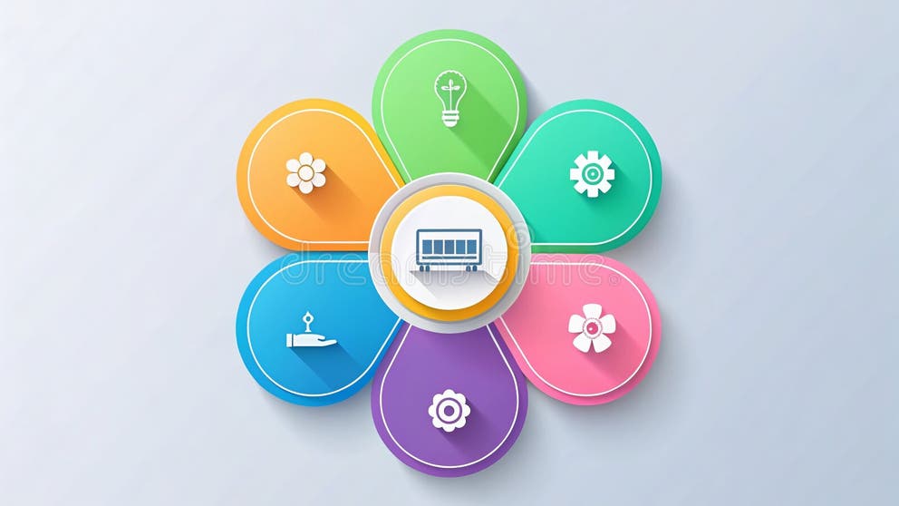 Visualizing Supply Chain Efficiency a FlatStyle Infographic with 5 Key ...
