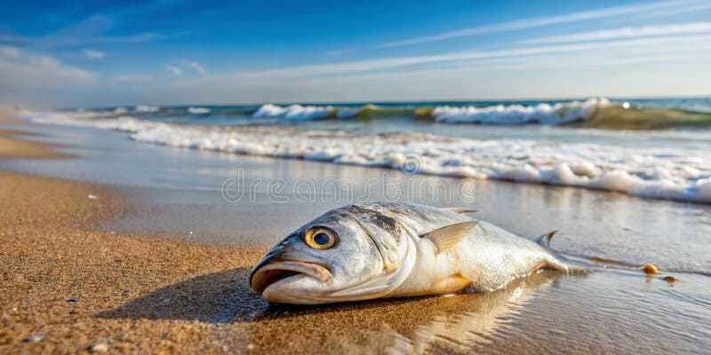 Visualizing the Tragic Sight of Lifeless Fish Washed Ashore Generative ...