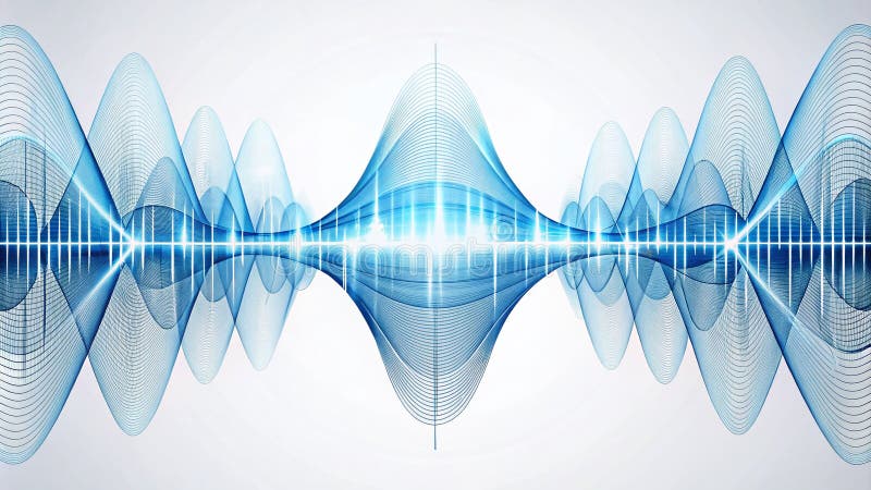 Visualizing Voice Recognition a Detailed Illustration of Sound Waves ...