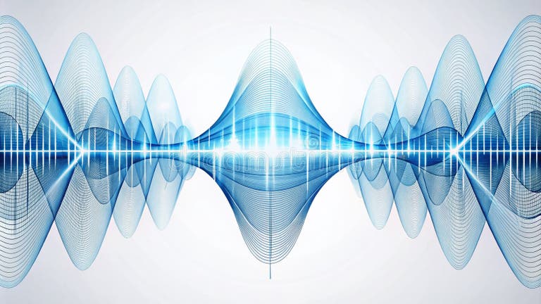 Visualizing Voice Recognition a Detailed Illustration of Sound Waves ...