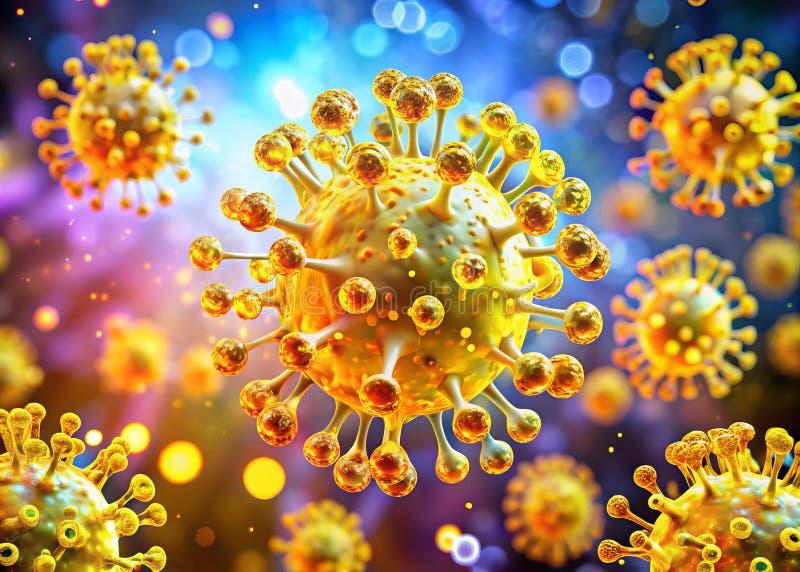 Visualizing Yellow Fever Virus Dynamics an Intricate Bokeh Illustration ...