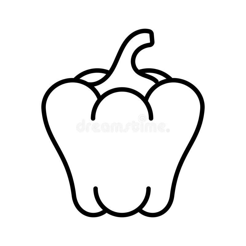 Visually Appealing Amazing Icon of Bell Pepper, Vector of Capsicums ...