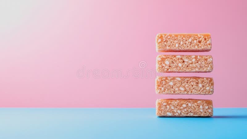 Colorful Bars Stacked on Gradient Background Stock Image - Image of ...