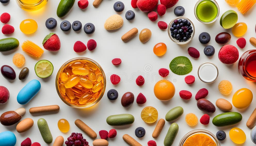 A Visually Appealing Arrangement of Various Vitamins and Supplements ...