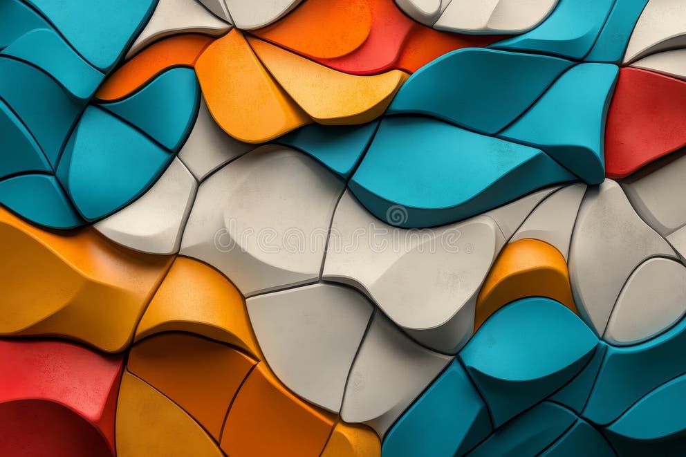 A Visually Appealing Backdrop is Created by Combining Geometric Low ...