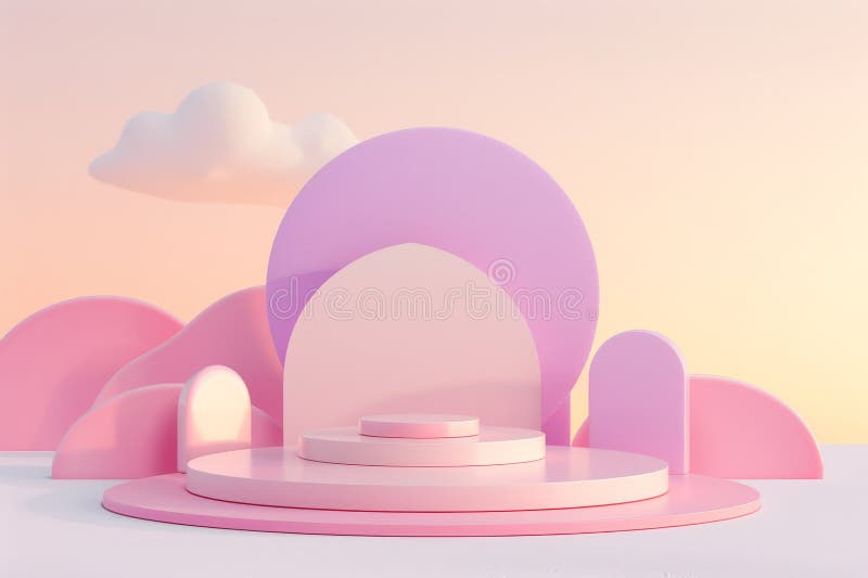Visually Appealing Background with Pastel Geometric Shapes for ...