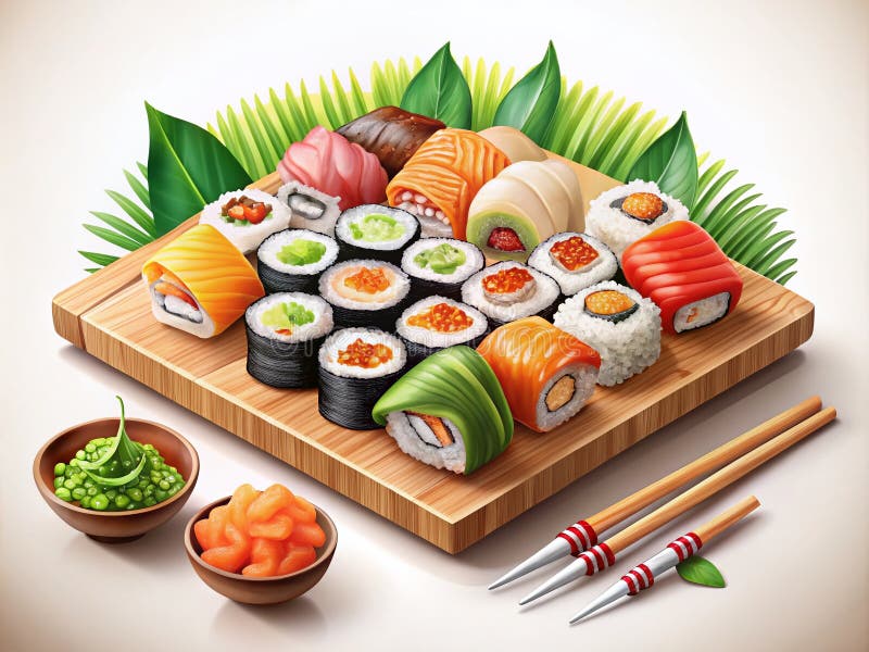A Visually Appealing Collection of Traditional Japanese Sushi Rolls ...
