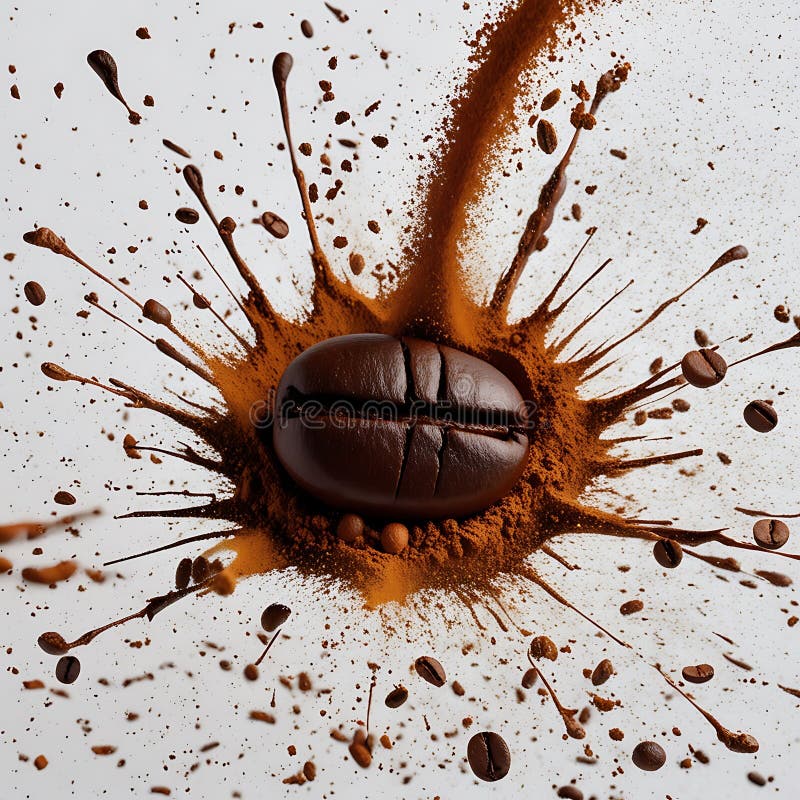 Coffee Beans are Scattered Around and Image Showing Coffee Beans on ...