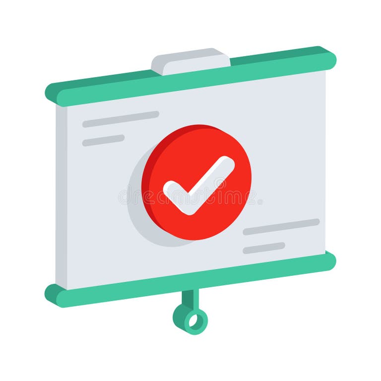 A Visually Appealing 2d Icon Depicting Lecture Stock Vector ...