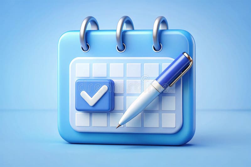 Streamline Your Workflow a Modern Digital Calendar Icon for Efficient ...