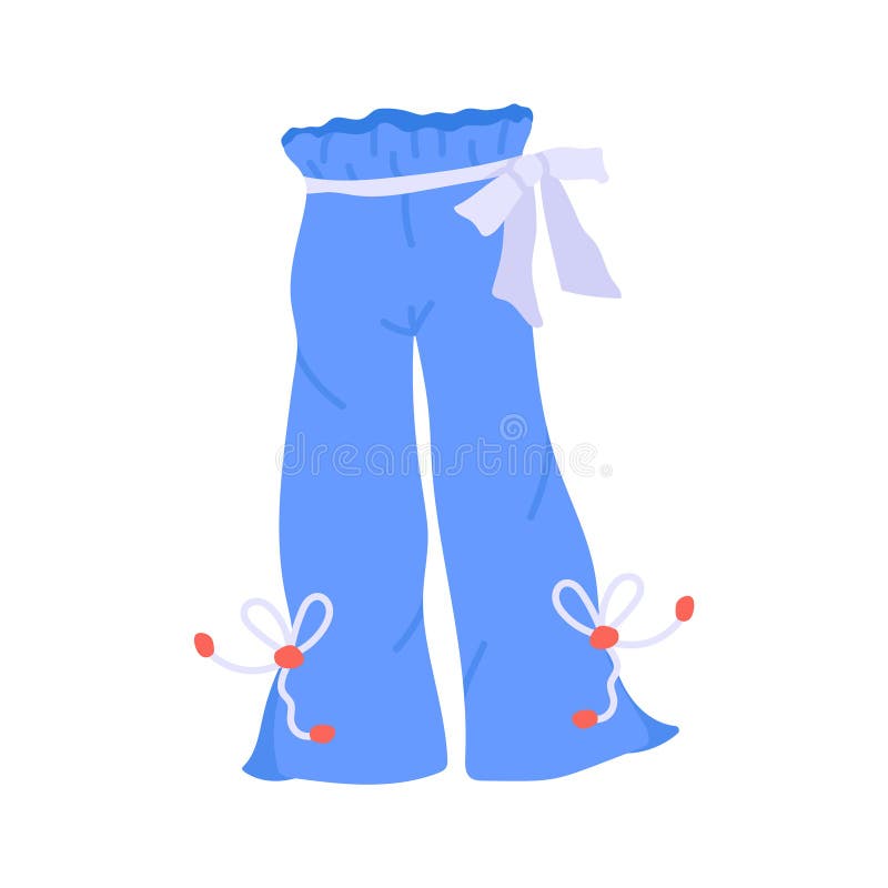 Visually Appealing Icon of Palazzo Trousers in Modern Style Stock ...