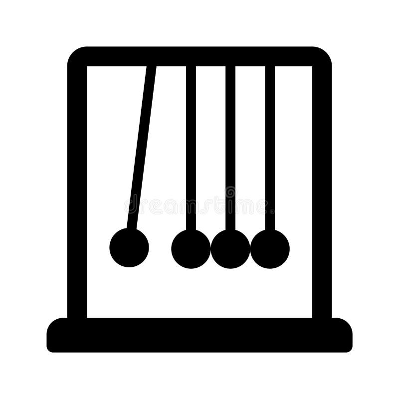 Visually Appealing Icon of Pendulum Designed in Glyph Style Stock ...