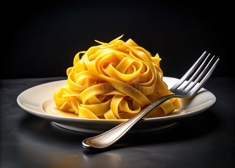 Healthy Tagliatelle Pasta a Small Portion for Weight Management and ...