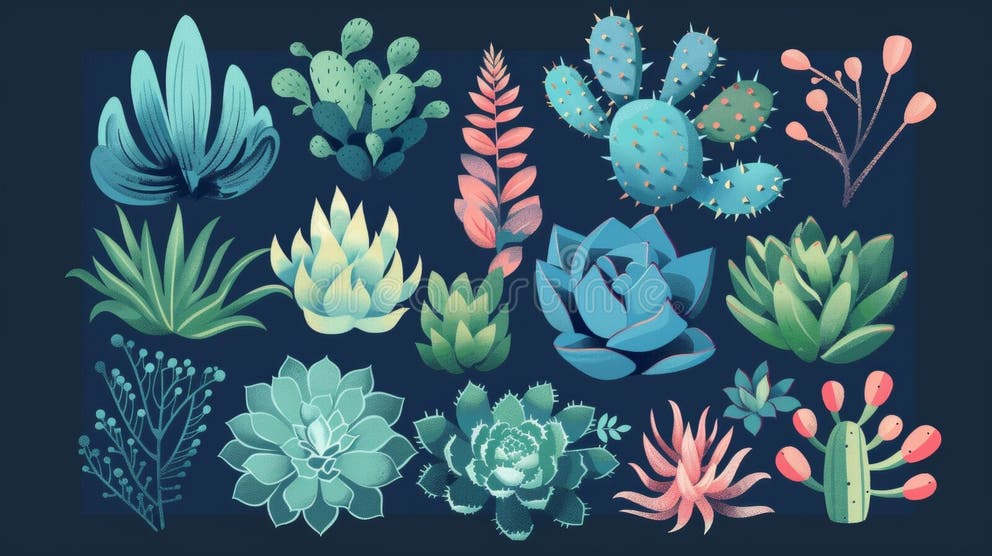 A Visually Appealing Infographic Using Succulent Shapes and Patterns To ...