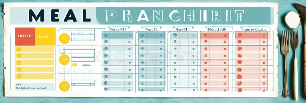 Meal Planning Chart Infographic for Family Dinners with a Weekly Layout ...