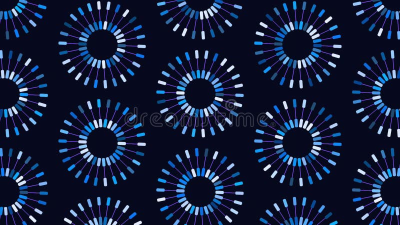 Repeating Pattern of Blue and White Circles in Visually Appealing ...