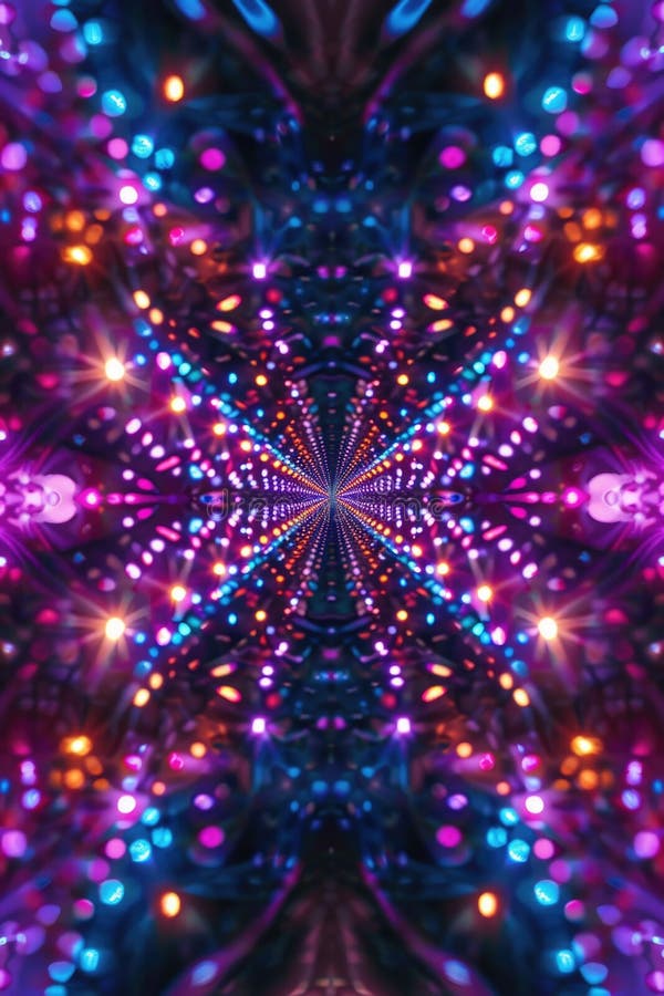 A Visually Appealing Pattern of Lights. Ideal for Backgrounds or ...