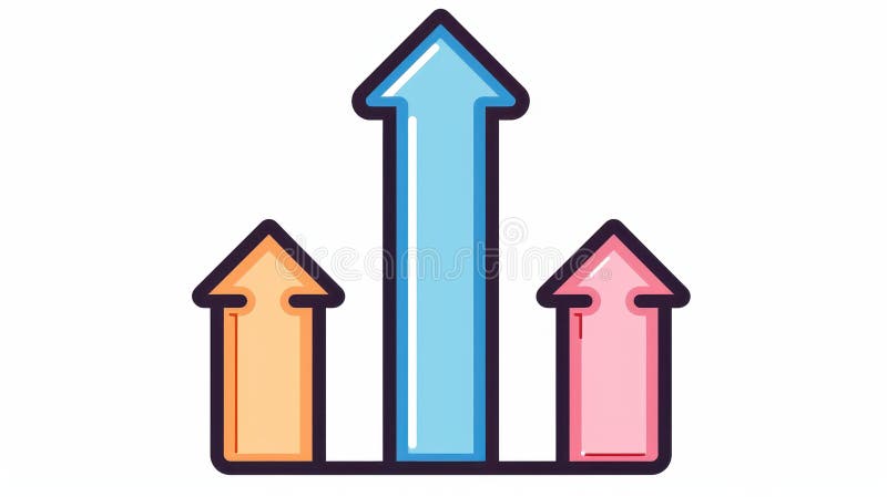 A Visually Appealing Set of Growing Bar Graph Icons Perfect for ...