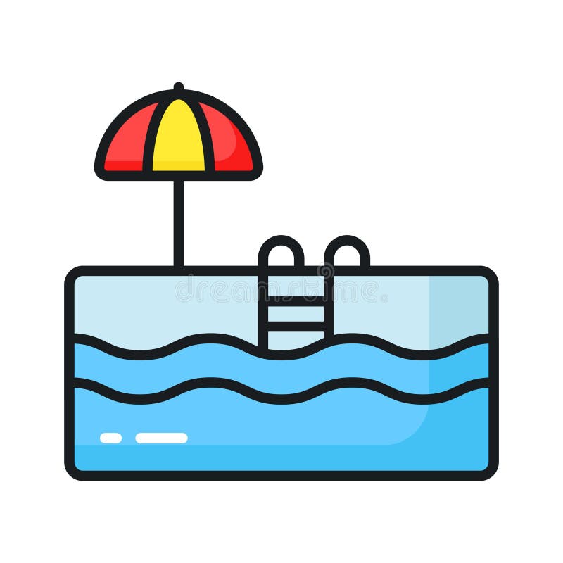 Visually Appealing Vector of Swimming Pool, Editable Lap Pool Concept ...