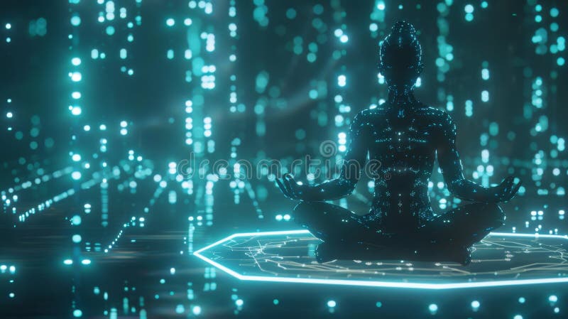 Digital Zen: the Convergence of Meditation and Technology Stock ...