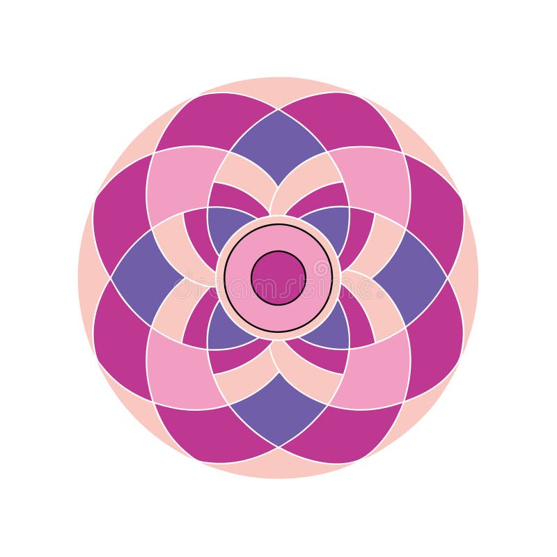 A Visually Balanced Circular Composition Stock Illustration ...