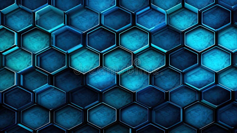 Visually blue hexagons stock illustration. Illustration of navy - 327554667