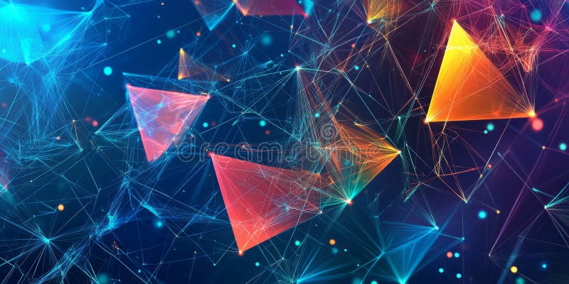 A Visually Captivating Abstract Background with Dynamic, Glowing ...