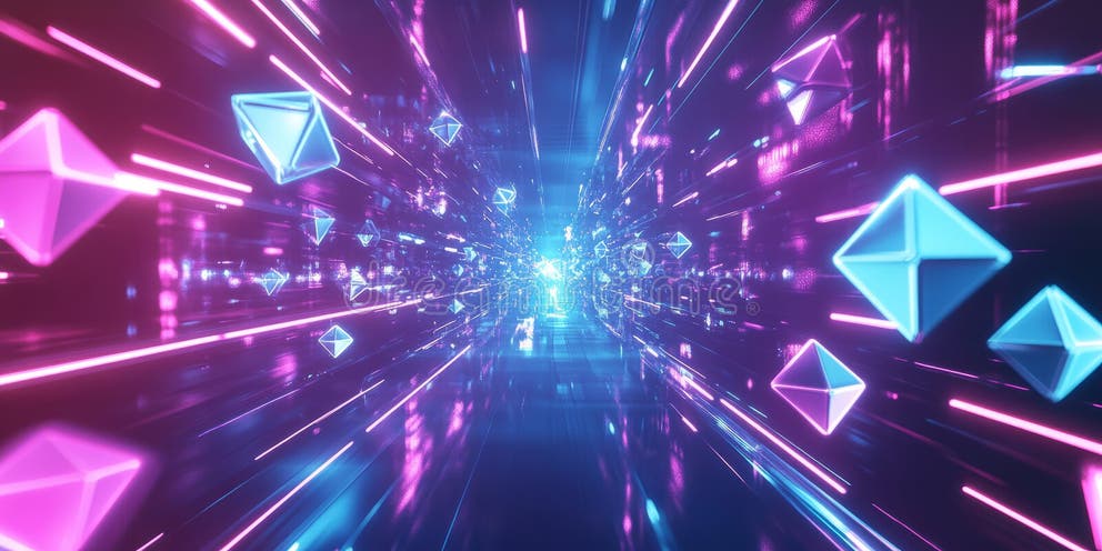 A Visually Captivating Abstract Background with Softly Glowing ...