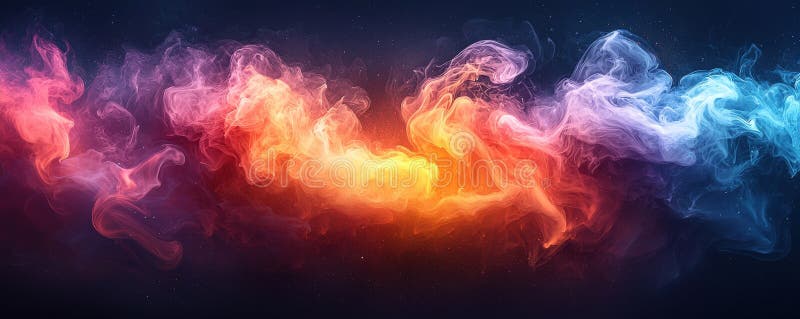 Abstract Colorful Movement Smoke Waves Vibrant Gradients Stock Photos ...