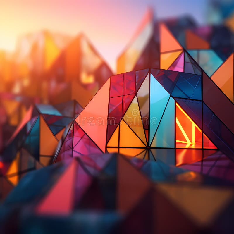 A Visually Captivating Composition of Overlapping Geometric Shapes in a ... A Visually Captivating Composition of Overlapping Geometric Shapes in a ...
