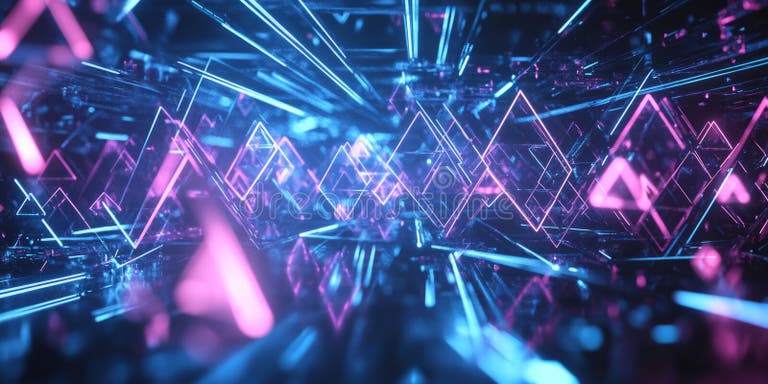 A Visually Captivating 3D Abstract Background Featuring an Array of ...