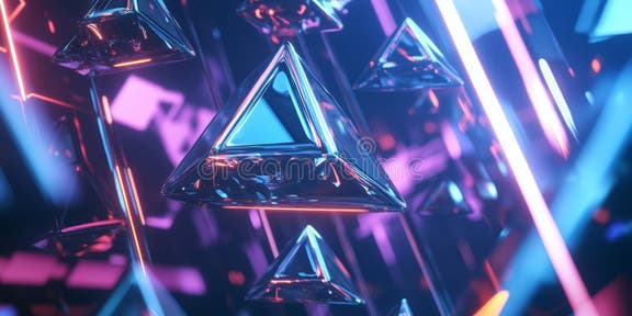 A Visually Captivating 3D Abstract Background Showcasing Floating ...