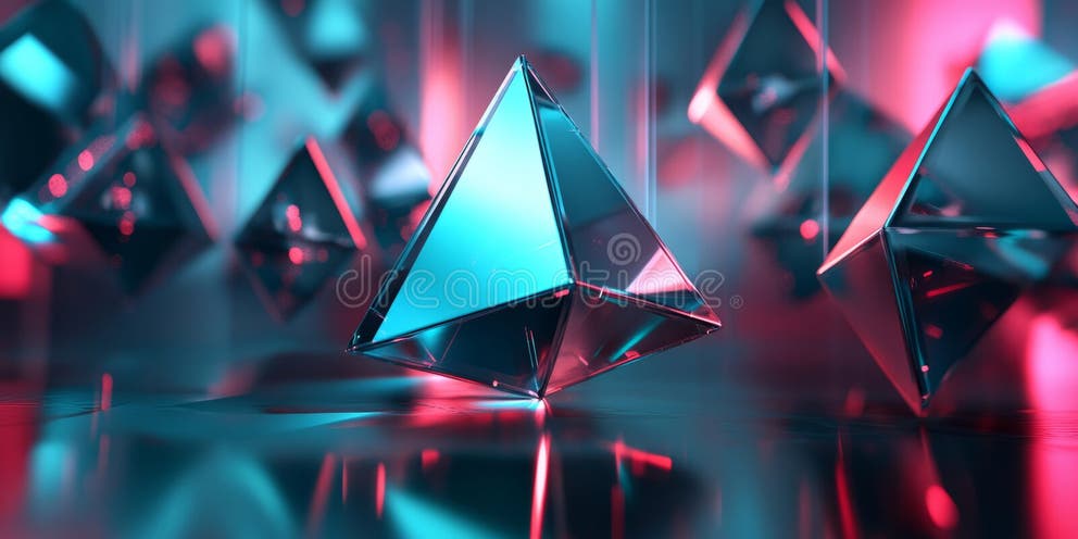 A Visually Captivating 3D Abstract Background Showcasing Floating ...