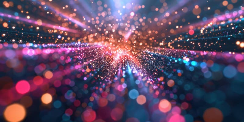 A Visually Captivating 3D Render of Particles Exploding in a Digital ...