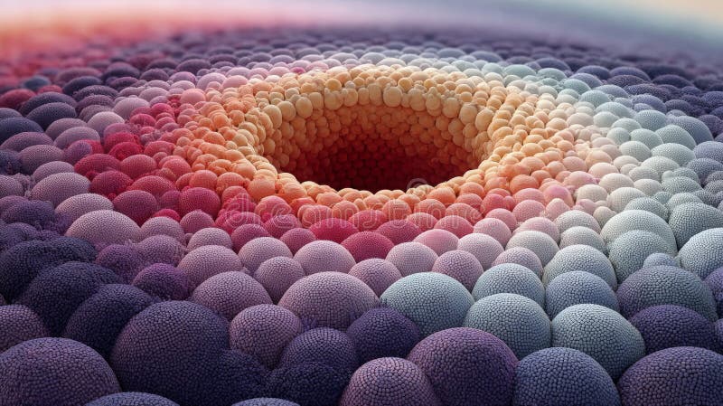 A Visually Captivating 3D-rendered Composition Featuring a Circular ...