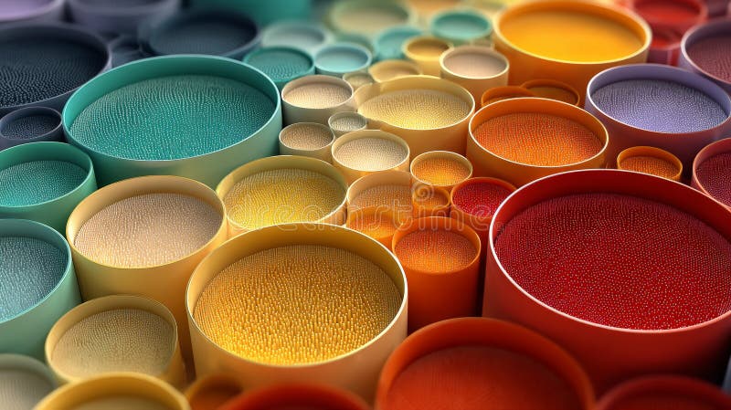 A Visually Captivating 3D-rendered Composition Featuring a Circular ...