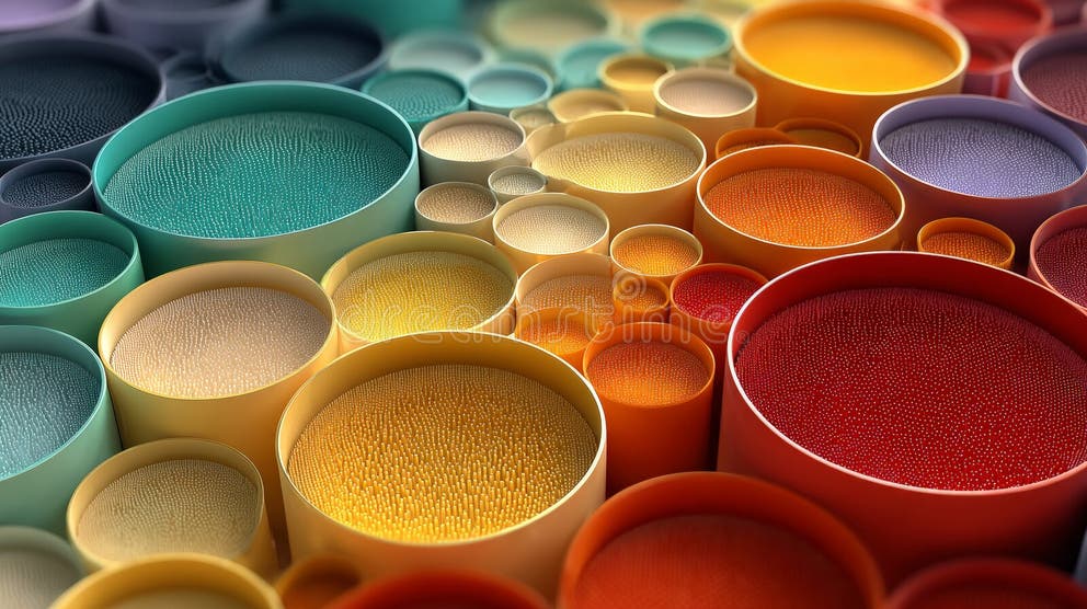 A Visually Captivating 3D-rendered Composition Featuring a Circular ...